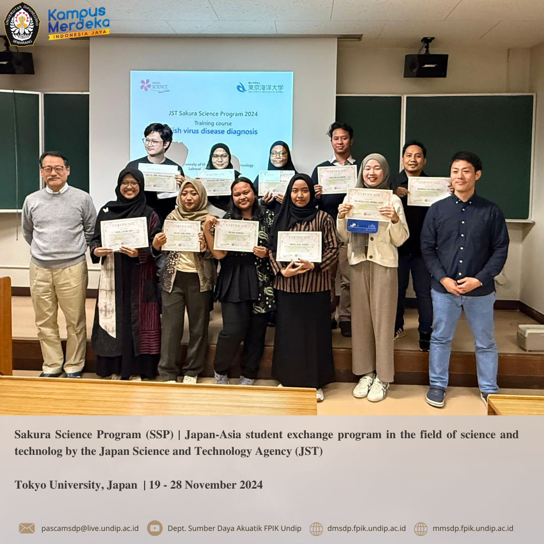 Sakura Science Program (SSP) 2024, Japan - Magister Manajemen Sumber Daya Perairan